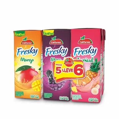 Refrescos Fresky surtido x 6 unds x 200ml c/u
