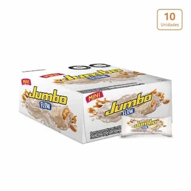 Chocolatina Jumbo Flow Blanca Mini x 10 unds x 18g c/u