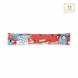 Barra Aloha Ice Fresa x 15 unds x 63g c/u