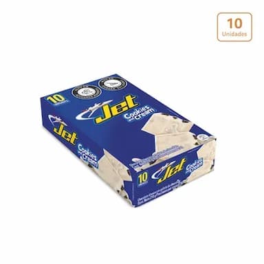 Chocolatina Jet Cookies & Cream x 10 unds x 21g c/u