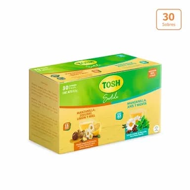 Aromáticas Tosh Manzanilla Surtidas x 30 unds