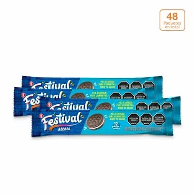 Galleta Festival Recreo X 108G X 12 Unds C/U