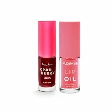 Lip Oil Ruby Rose Sandía x 3,8ml + Gel Tint Ruby Rose Tono Cranberry x ...
