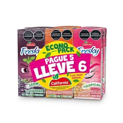 Refrescos Fresky surtido x 6 unds x 200ml c/u