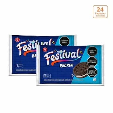 Galletas Festival Recreo x 432g x 12 Paquetes